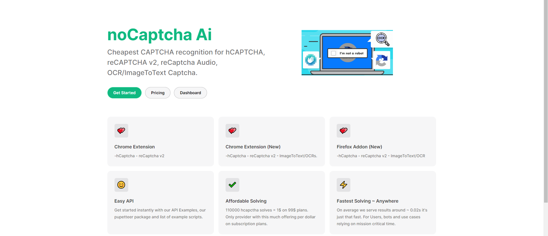 noCaptcha: Automatic CAPTCHA Solver Latest Reviews: AI Features ... noCaptcha: Automatic CAPTCHA Solver Latest Reviews: AI Features ...